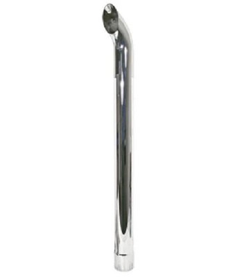 Chrome Curved Exhaust Stack Pipe 48" Tall - 3-1/2" ID | eBay