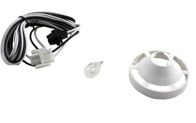 Balboa Spa light led assy. w/ socket 12V, reflector & wires (blk&wht ...