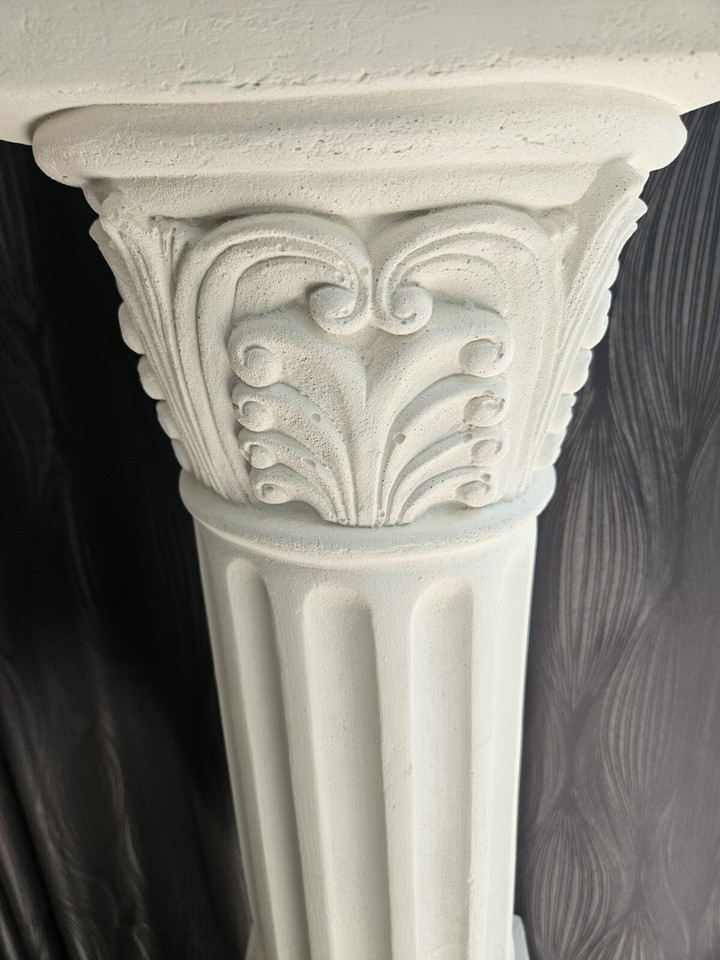 28 Inches Plaster Greek Roman Column Pedestal Stand | eBay