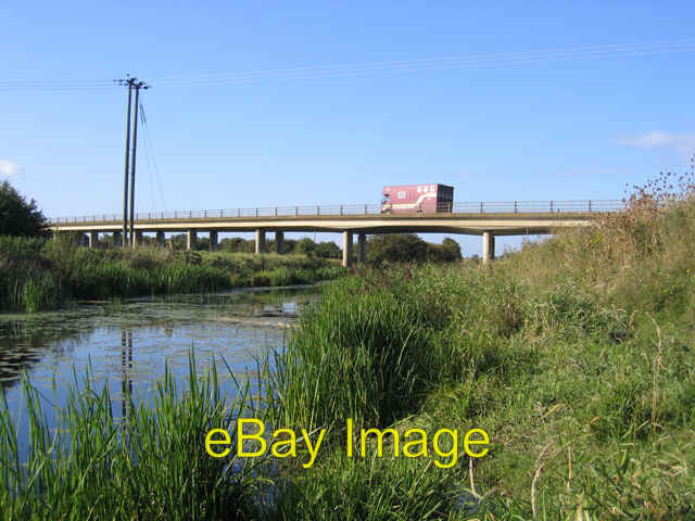 Photo 6x4 The A142 bridge over the Old Bedford River Mepal Cambs part o ...