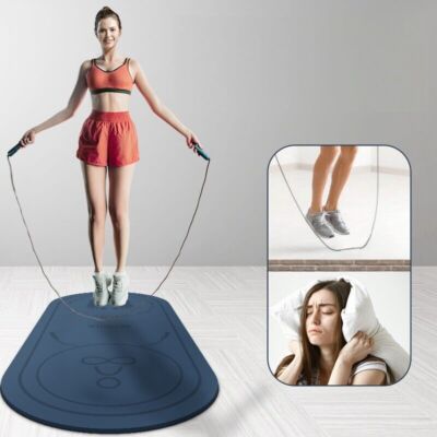 Non-Slip Skipping Rope Mat Shock Absorption Quite Exercise Meditation ...