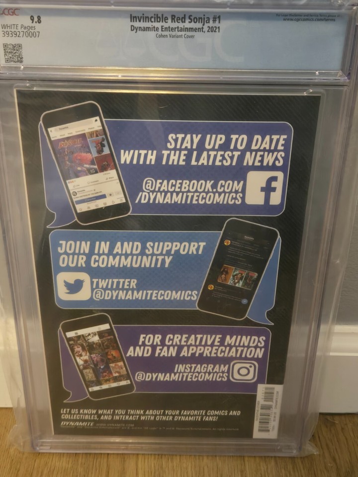 Invincible Red Sonja #1 CGC 9.8 Carla Cohen Variant DYNAMITE | eBay