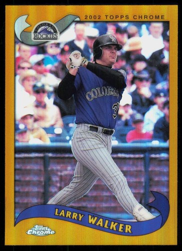 2002 Topps Chrome Gold Refractor Larry Walker Colorado Rockies #25 | eBay