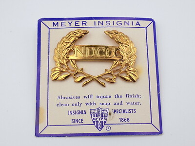 Original US Army NDCC National Defense Cadet Corps Cap Badge | eBay