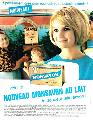 Publicité Advertising 0124 1963 savon Monsavon au lait | eBay