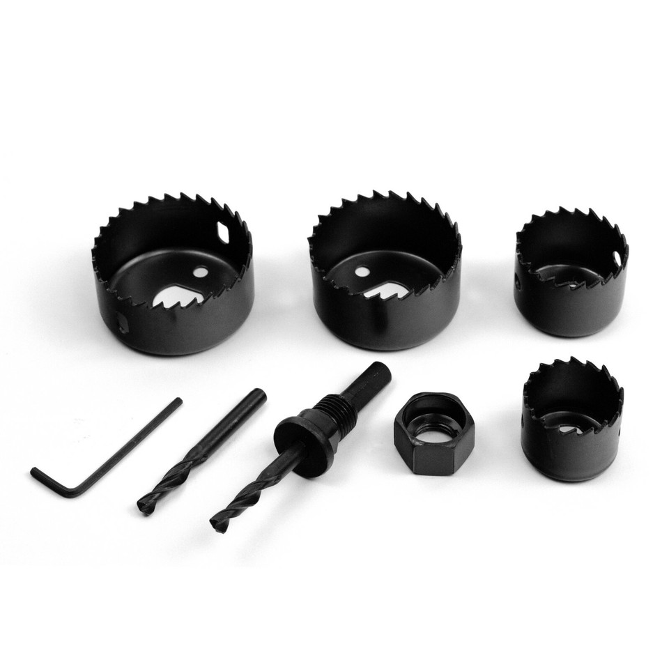 Hole Saw Kit, Cuttex Tools 7 Pcs Most Common Sizes With All Accessories ...