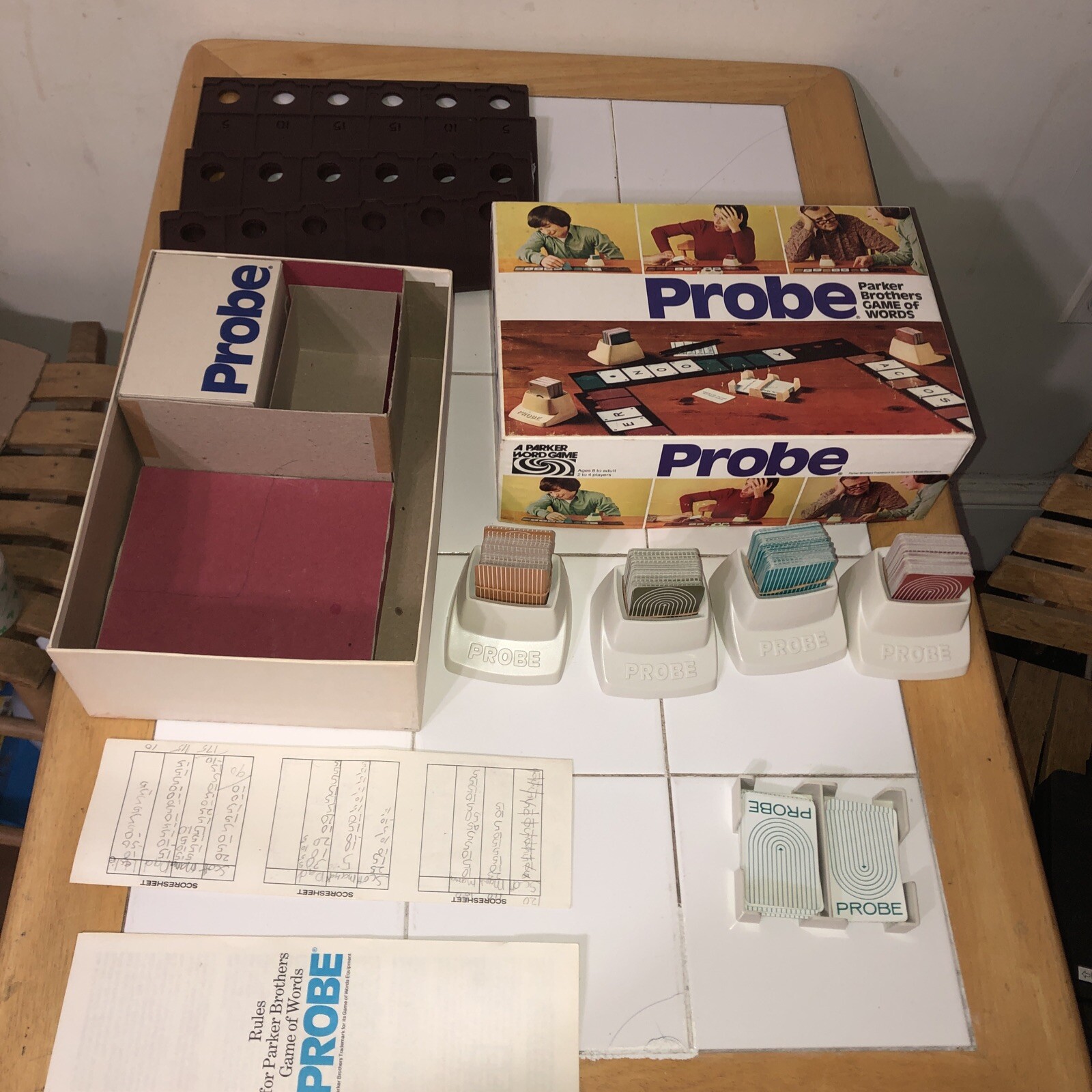 Vintage PROBE "Game Of Words" Board Game (1974) Parker Bros. | eBay