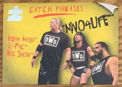 NWO 4 LIFE "CATCH PHRASES", WWE 2002 FLEER CARD IN EXCELLENT CONDITION ...