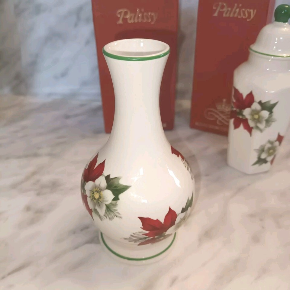 Royal Worcester Spode Palissy Bud Vase And Lidded Pot. Royale ...