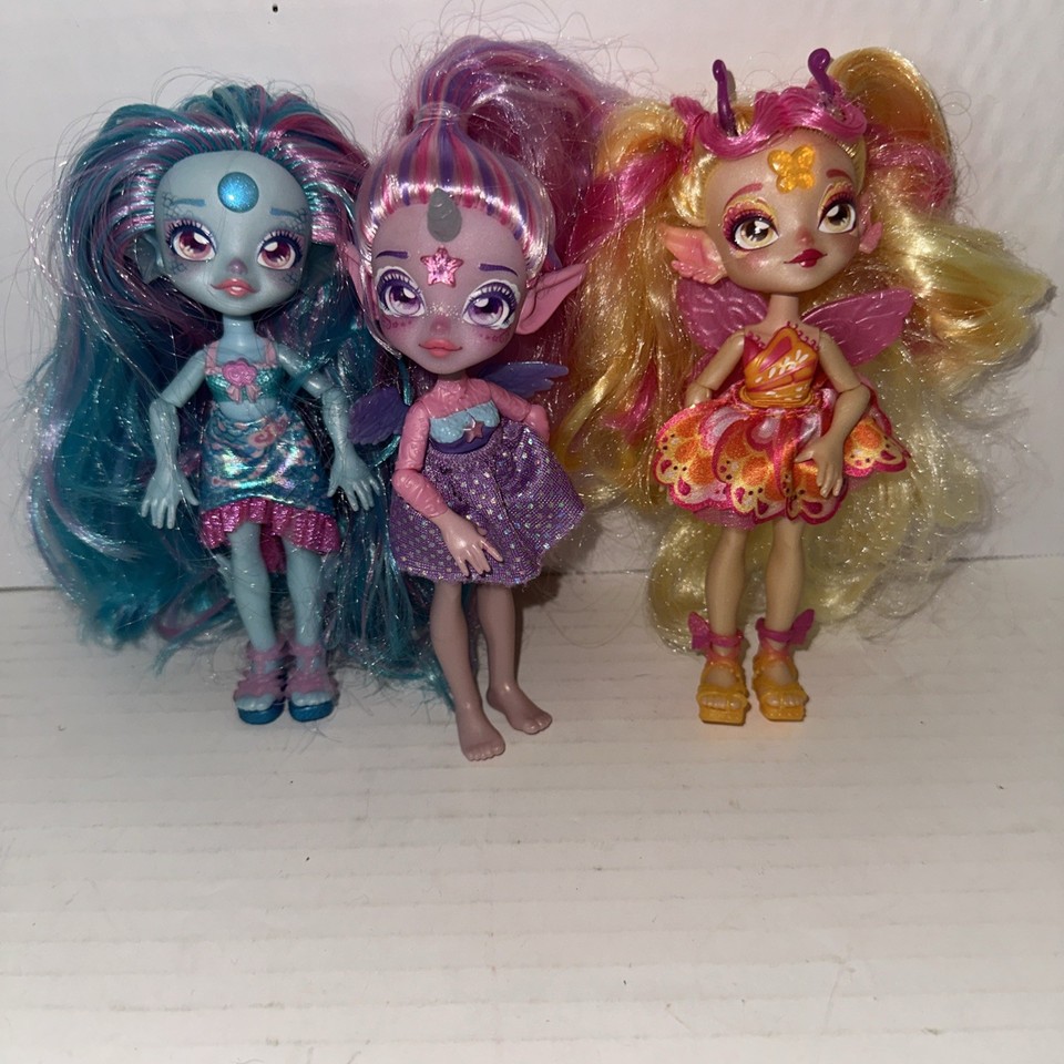 Magic Mixies Pixlings Lot of 3 Dolls Unia Unicorn Marena Mermaid ...