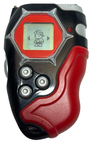 Digimon Digivice Frontier D-Tector Ver 1 Red Black Silver Digital ...