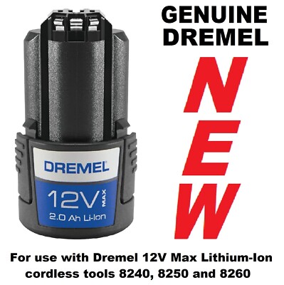 Genuine DREMEL B815-01 12V Volt MAX 2.0Ah Lithium Battery *Use in 8240 8250 8260 | eBay