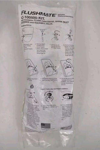 FlushMate Flush Cartridge Shank Inlet Screen Duckbill Valve C-100500 ...