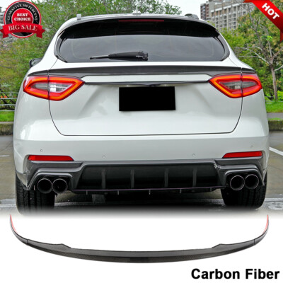 For Maserati Levante SUV 2016-20 REAL CARBON FIBER Rear Middle Spoiler ...