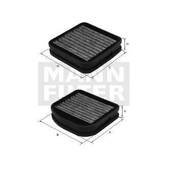 Filter. Innenluft adsotop MANN 2118300818|A2118300818|MERCEDESBENZ ...