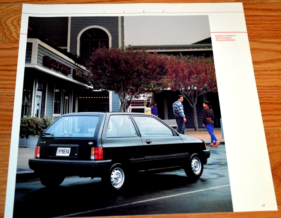 1988 FORD FESTIVA ORIGINAL DEALER ADVERTISEMENT PRINT AD 88 ENGINE | eBay