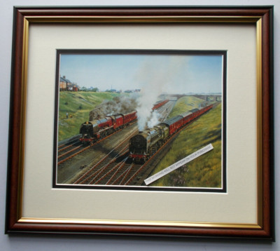 RAILWAY PRINT BY MALCOLM ROOT FRAMED (J) | eBay