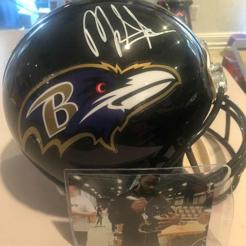 MARK INGRAM BALTIMORE RAVENS SIGNED AUTH FULL SIZE HELMET RADTKE ...