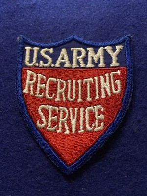 Original WWII US Army Recruiting Service Patch - Twill - No Glow | eBay