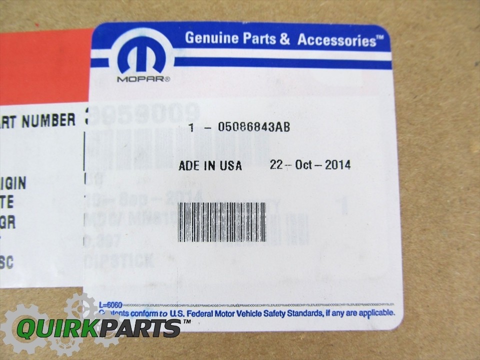 2003-2006 Dodge Ram 5.9 DIESEL Engines Oil Dipstick MOPAR GENUINE NEW ...