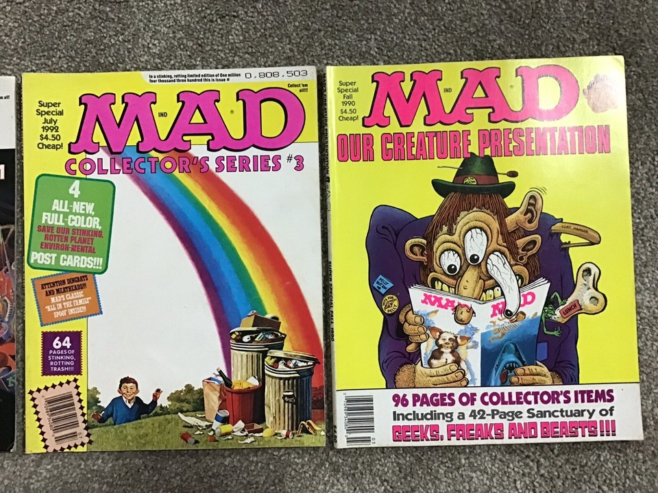 3 Vtg MAD Magazines Fall Super Specials 1990 & 1991, July 1992 | eBay
