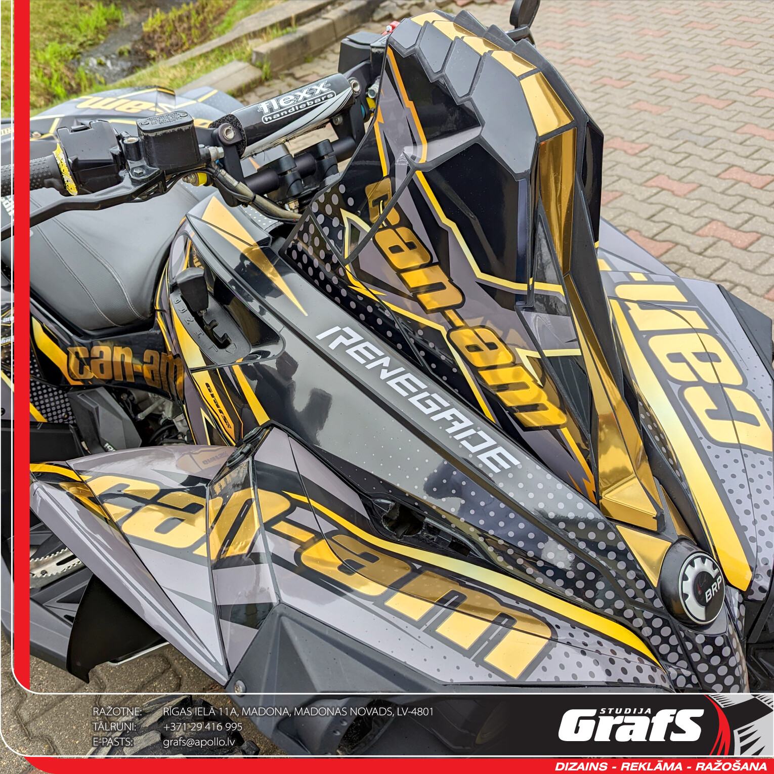 CAN-AM RENEGADE Graphics Kit 500 570 800 850 1000 X R XXC CAN AM Quad ...
