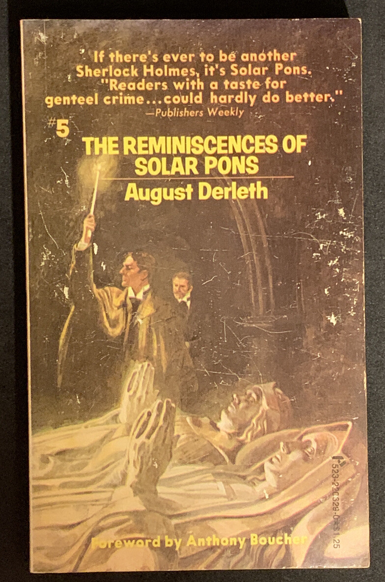 The Reminiscences of Solar Pons (Solar Pons #5) August Derleth PB 2nd ...