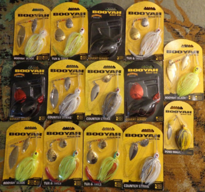 Lot of 14 New Assorted Booyah Bait Co. Spinnerbait Fishing Lures (#1 ...