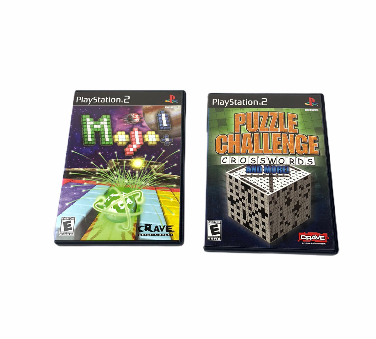 Lot Of 2 PlayStation 2 PS2 Mojo And Puzzle Challenge Crossword Games ...