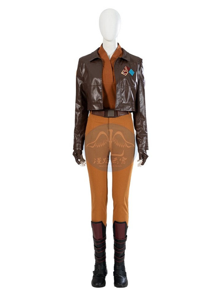 Ahsoka Sabine Wren Cosplay Costume Women Jacket Shoes Dress Halloween ...