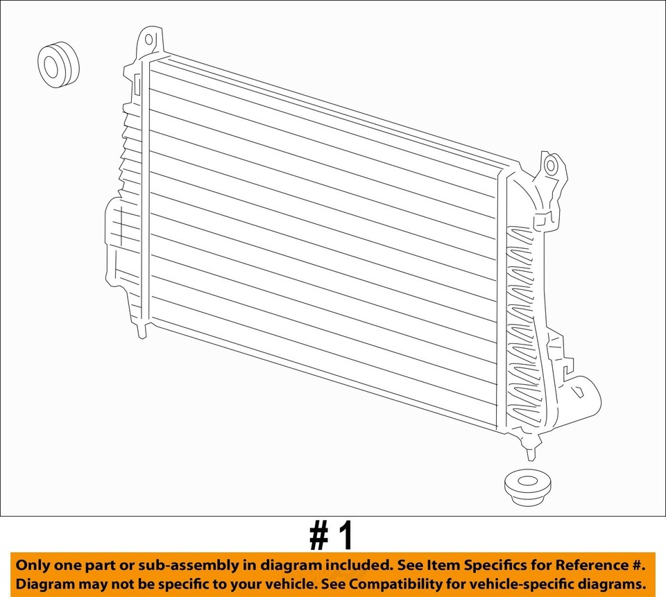 GM OEM 17-19 Sierra 2500 HD Cooling Intercooler-Intercooler 84424688 | eBay
