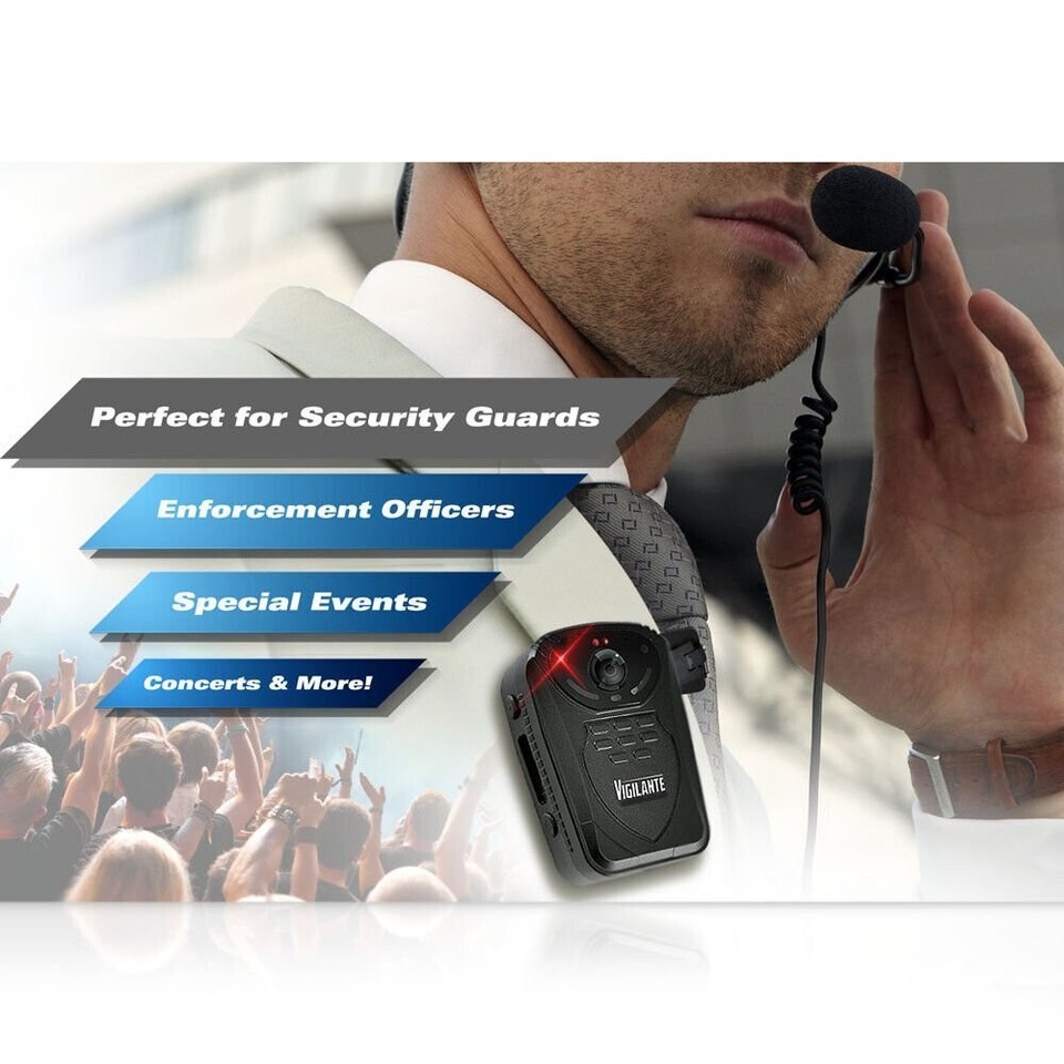 Pyle Audio Vigilante Compact & Portable Wireless HD Body Camera PPBCM10 ...