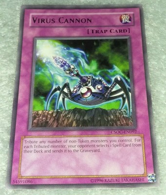 Yugioh! Virus Cannon - CSOC-EN092 - Rare - Unlimited Edition LP ...