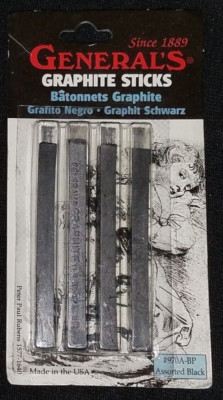 General Pencil Compressed Graphite Sticks 4/Pkg, Black - 2B, 4B & 6B | eBay