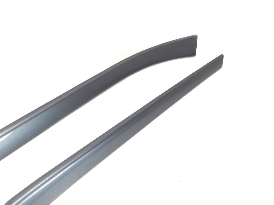 1996-2003 BMW E39 Front Door Interior Trim Gloss Gray Passenger Driver ...