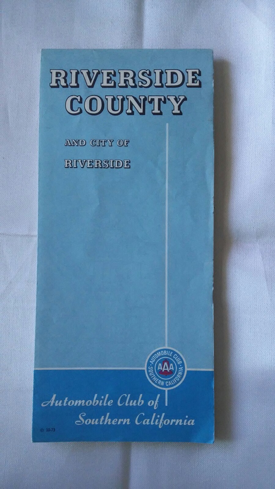 1973 AAA Riverside County & City of Riverside Road Map | eBay