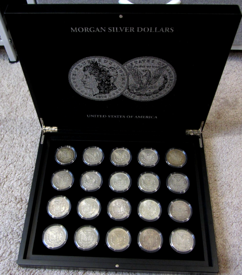 🔥 20 Morgan Silver Dollars in Beautiful Display Box (1921-set) | eBay