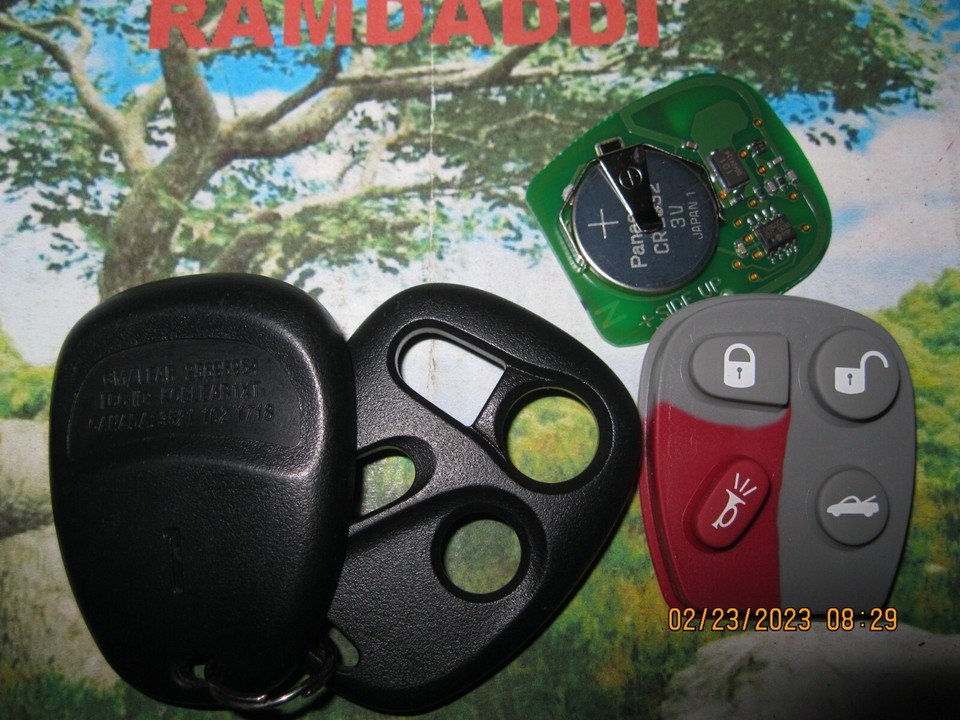 New 100% OEM 04-06 Chevy SSR Driver 1 Remote Transmitter Key Fob 315MHz ...