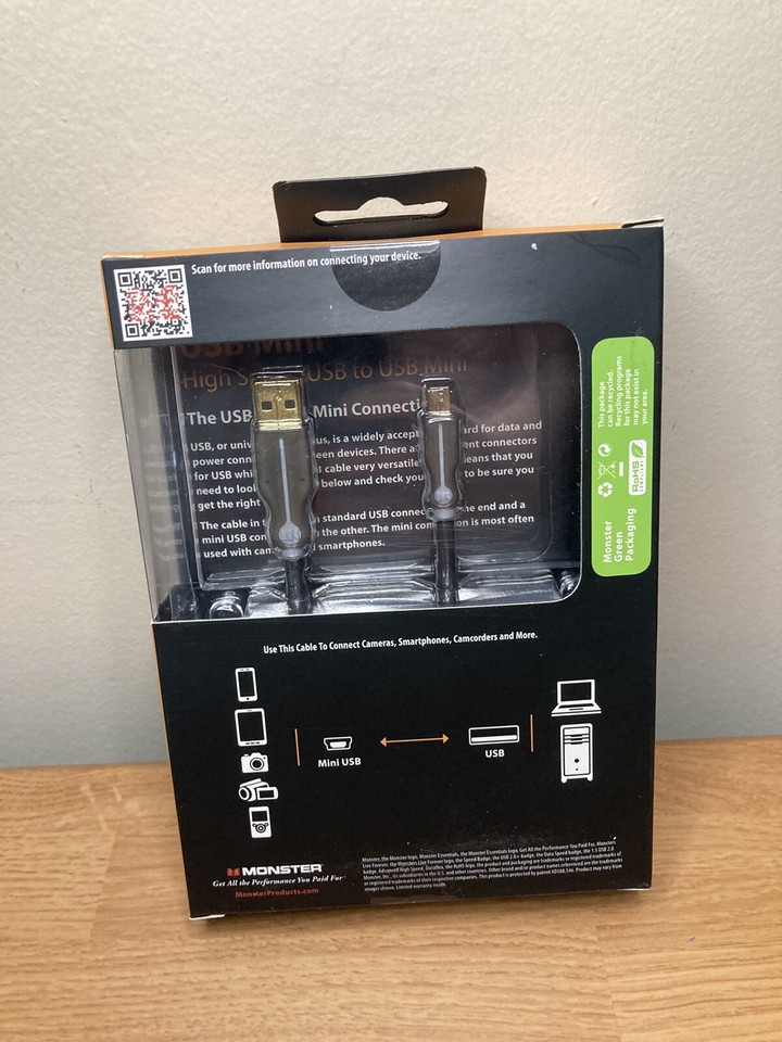 Monster USB Mini High Speed USB to USB Mini ~ NEW | eBay