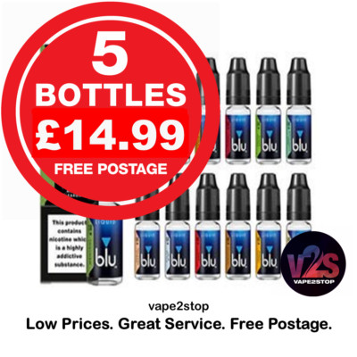 Blu E Liquid Vape Blu ACE Blu PRO E Liquid 5x10ml Refill Liquid | eBay