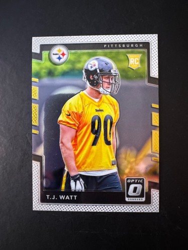 2017 Donruss Optic Rated Rookie T.J. Watt RC #122 Pittsburgh Steelers ...