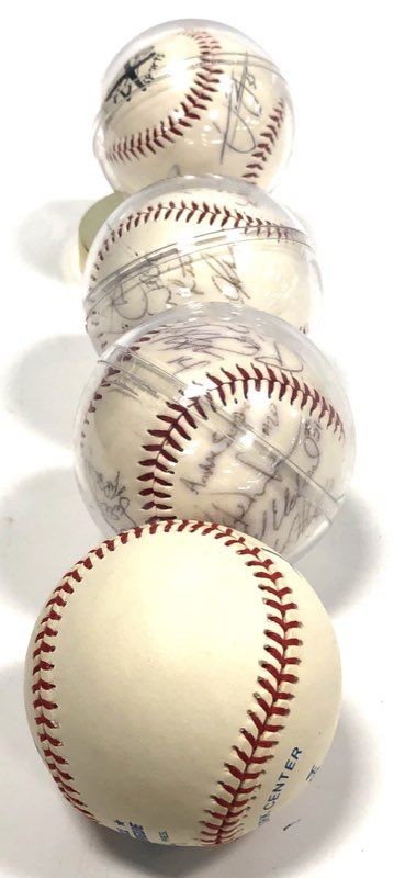 Lot of 4 Autographed Baseballs Rawlings Official AL Ball Included See ...