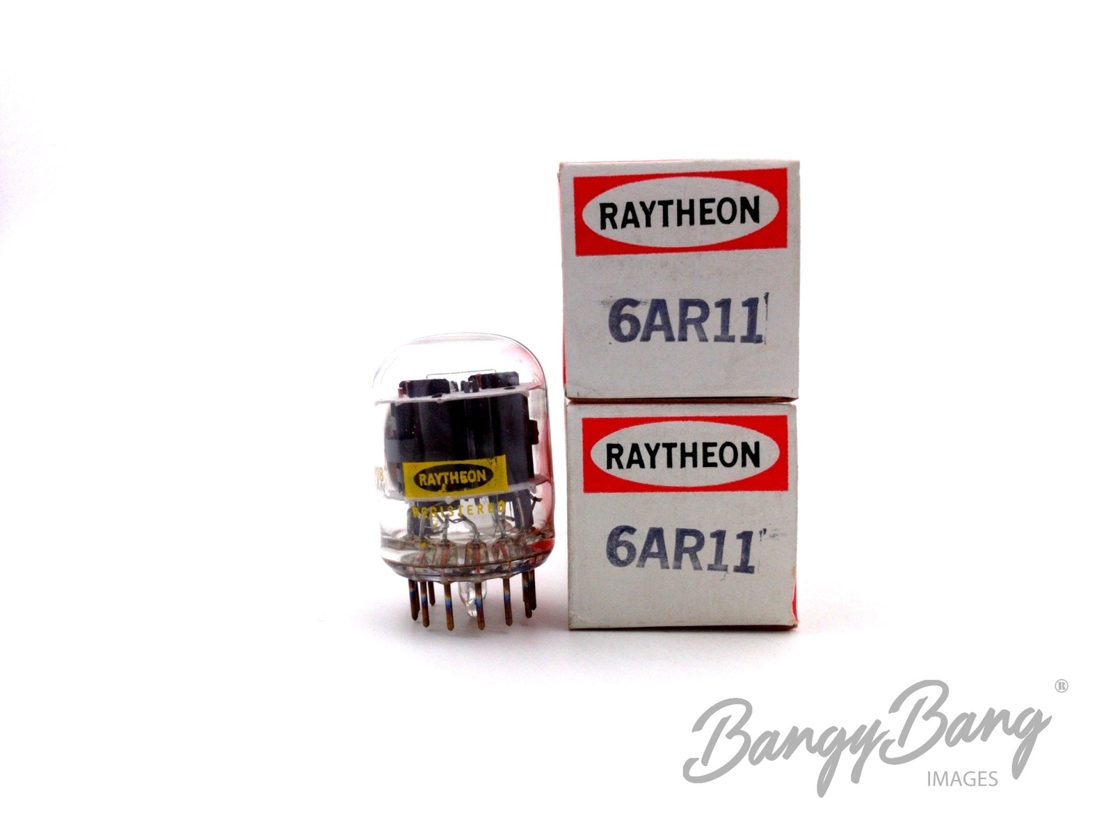 2 Vintage Raytheon 6AR11 Semi-remote Cutoff Twin Pentode Duodecar ...
