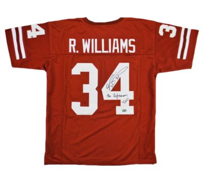 Ricky Williams Signed Texas Custom Orange Jersey with "Highsman 420 ...