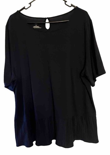 Talbots Short Sleeve Black Blouse/Top Womens Size 2X | eBay