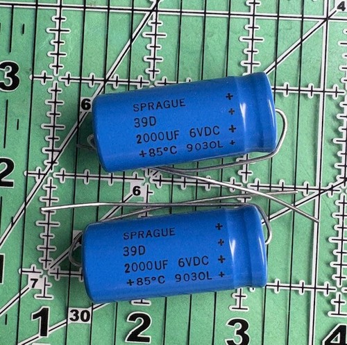 Capacitors Electrolytic Axial 39D208G006GJ4 Sprague 2000uf 6v 2pcs | eBay
