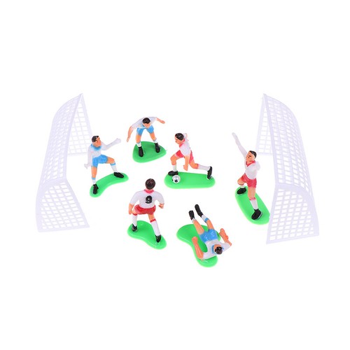 8pcs/Set Soccer Football Cake Topper Player Birthday Cake Decoration ...