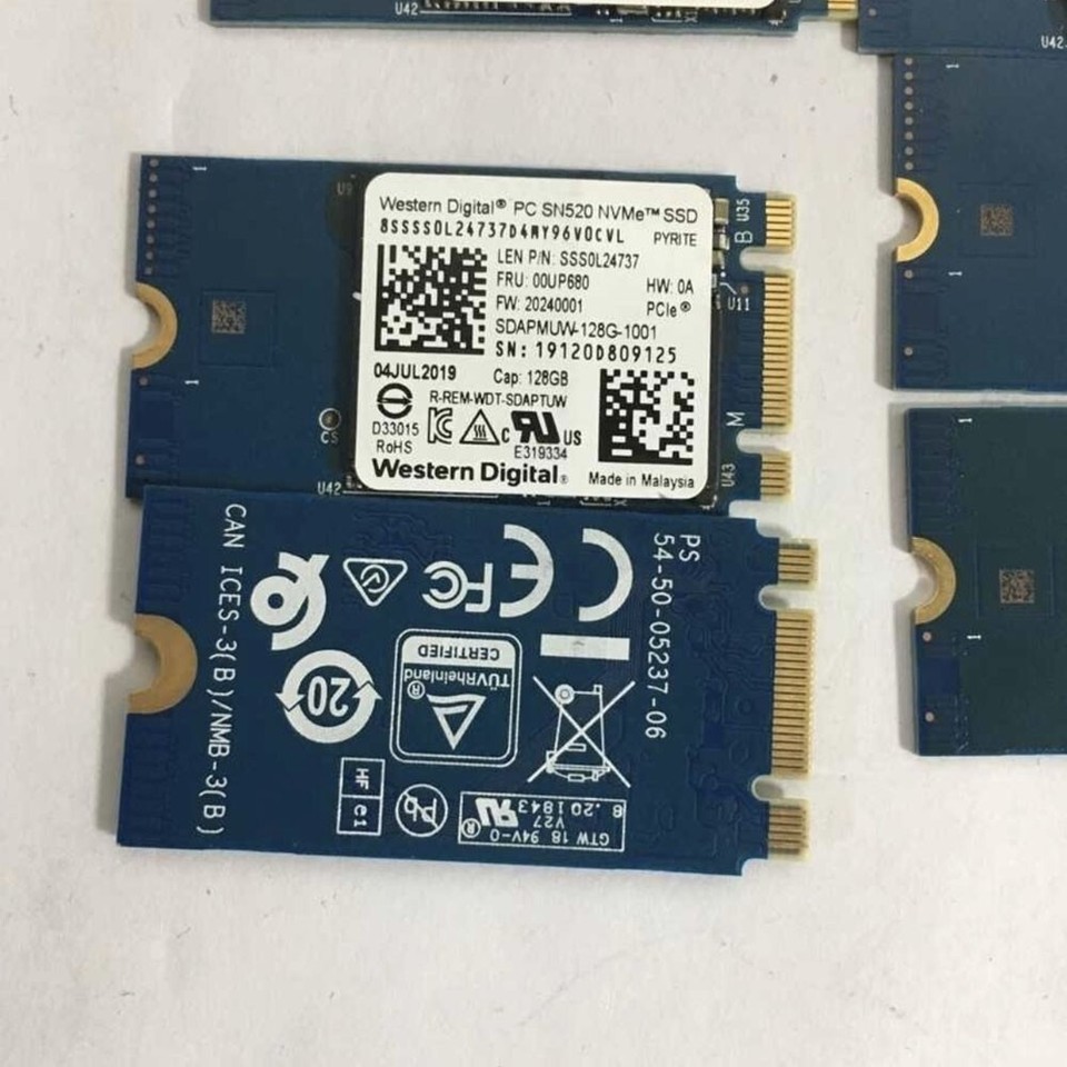 Western Digital PC SN520 NVMe 128GB M.2 2242 PCIe3 x 2 For Lenovo ...