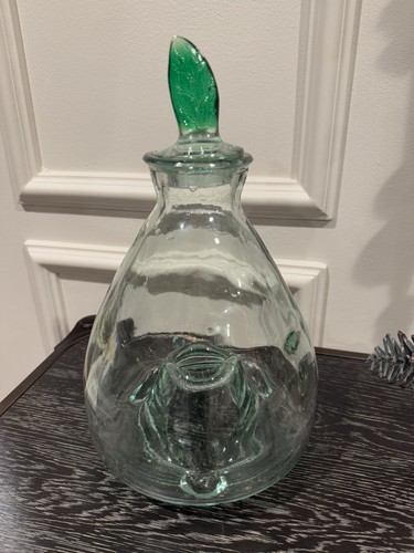 Rare Antique Large Handmade Green Glass Fly Wasp Bee Catcher Jar w ...