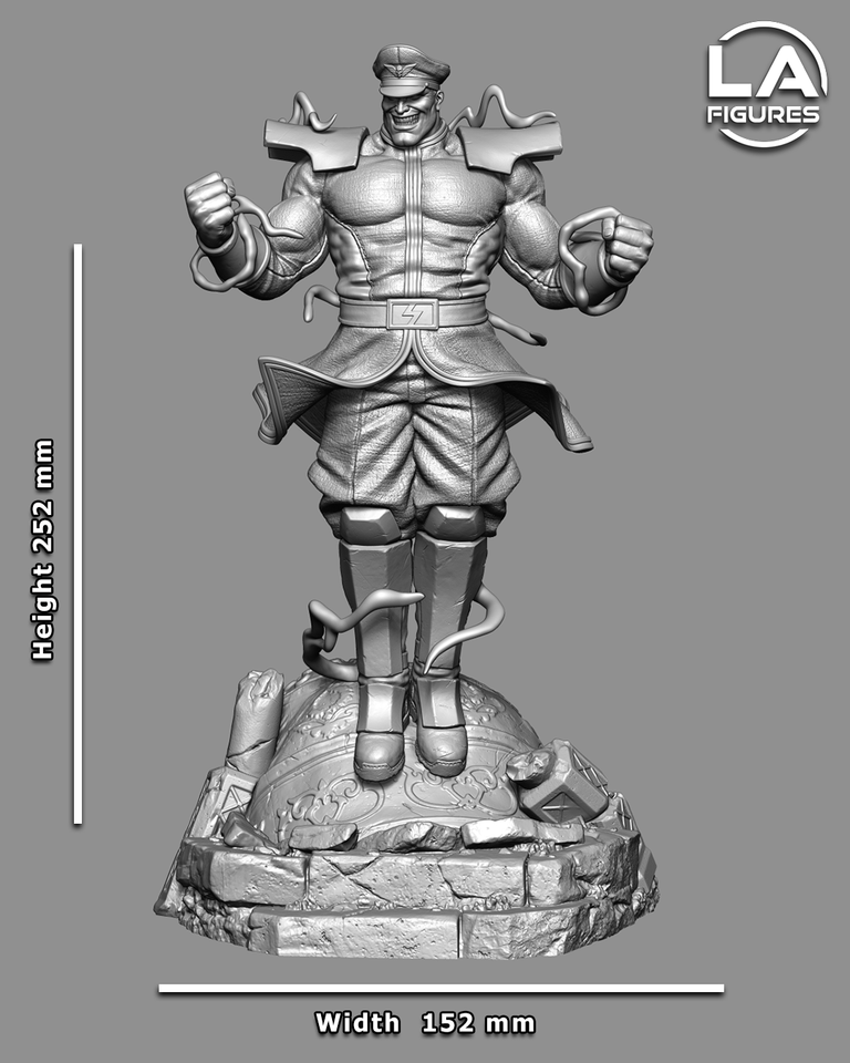 M. Bison (Street Fighter) Statue - Fan Art 10 scale 3D Print Kit | eBay UK